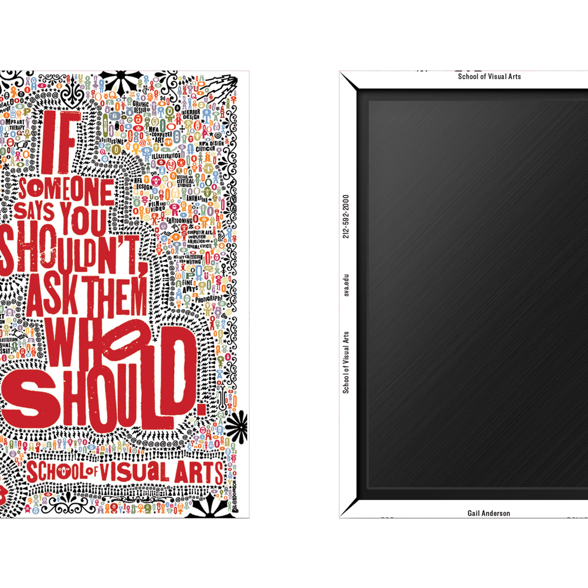 Gail Anderson - If Somebody... Poster Magnet – SVA Campus Store